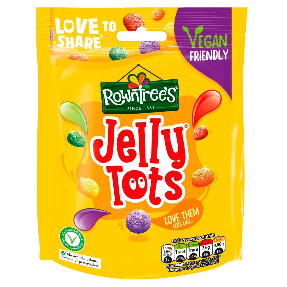 Rowntree's Jelly Tots Sweets Sharing Bag 150g – Best Of Britain